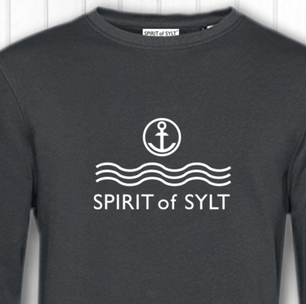 SOS Sweater Unisex Asphalt "Welle" - SOS SPIRIT of SYLT Shop